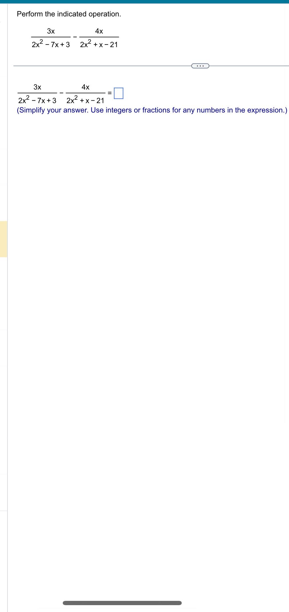 Solved Perform the indicated | Chegg.com