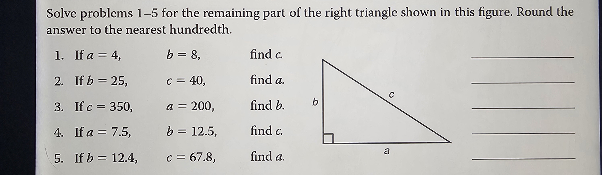 Solved Solve problems 1-5 ﻿for the remaining part of the | Chegg.com