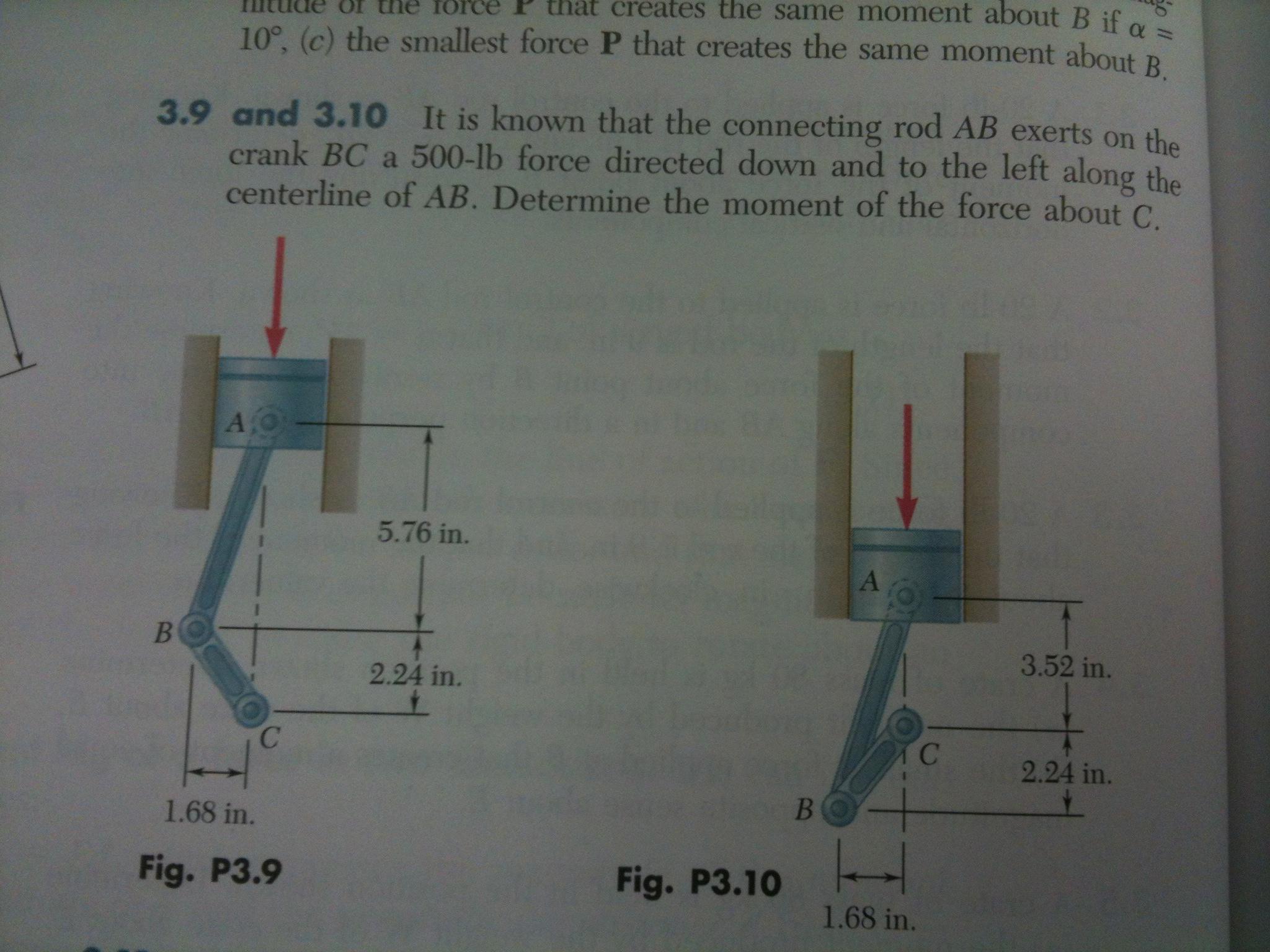 Solved it is known that the connecting rod ab exerts on the | Chegg.com