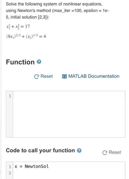 Solved MATLAB code help! Please show a screenshot of your | Chegg.com