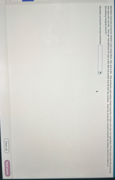 Solved Michelle's business produces ceramic cups using | Chegg.com