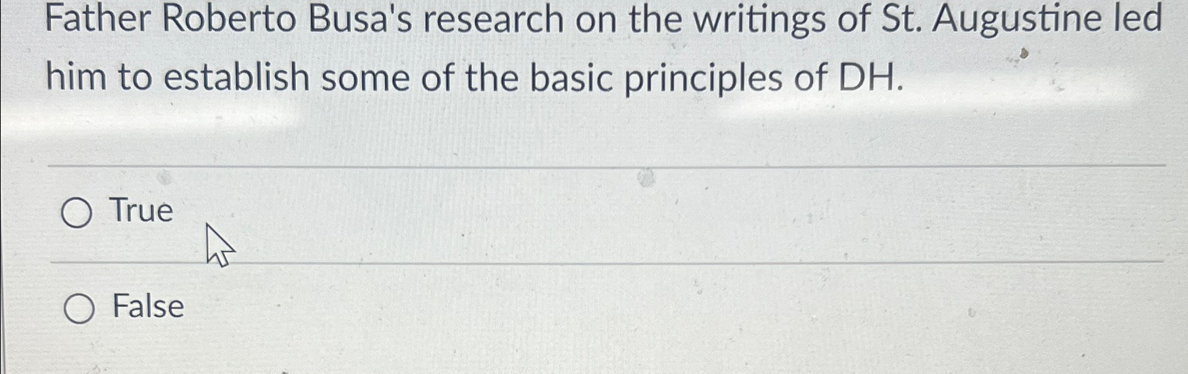 Solved Father Roberto Busa's research on the writings of St. | Chegg.com