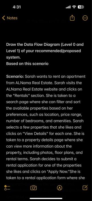 Solved Draw the Data Flow Diagram (Level 0 and Level 1) of | Chegg.com