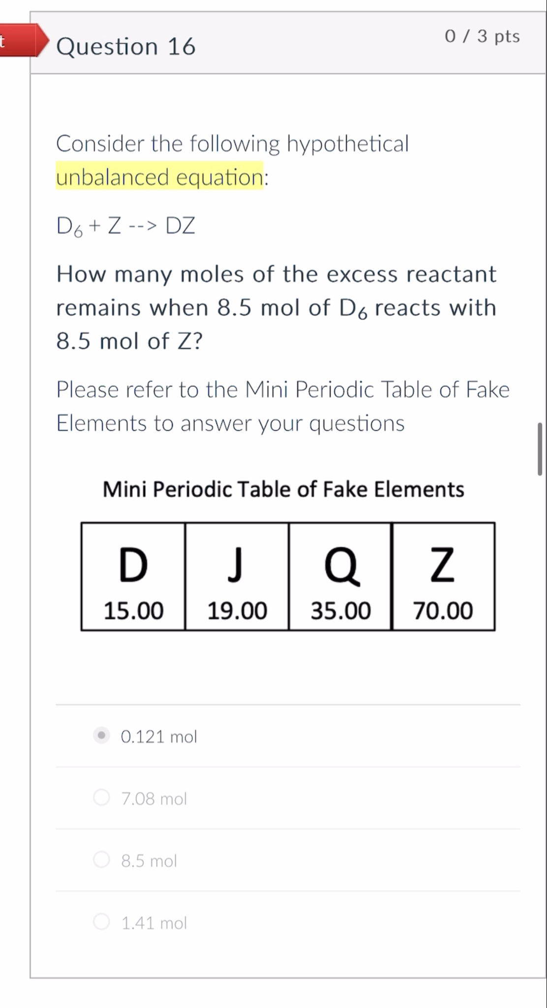 Solved Consider the following hypothetical unbalanced | Chegg.com