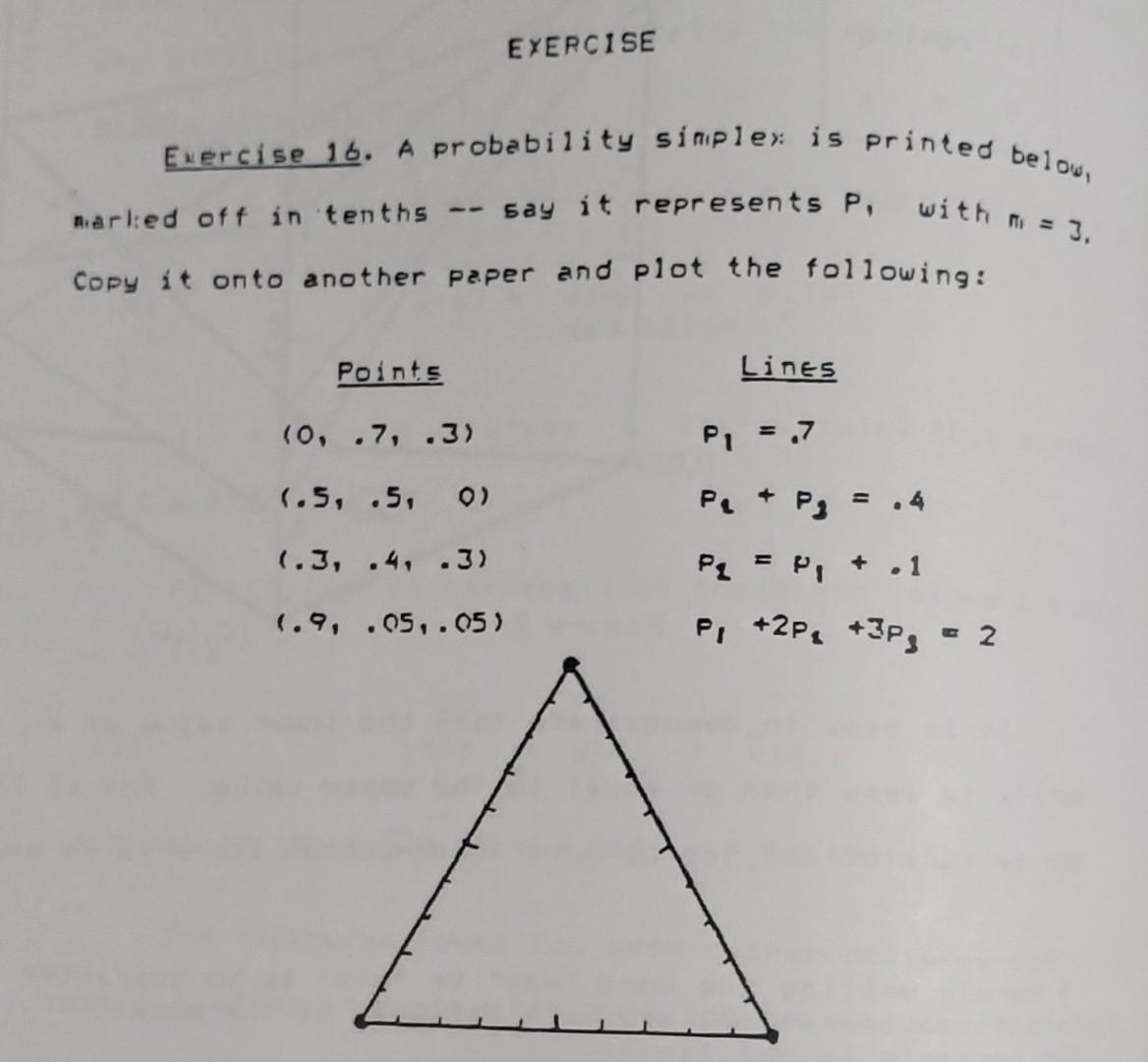Solved Exercise 16. A probability simples: is printed below, | Chegg.com