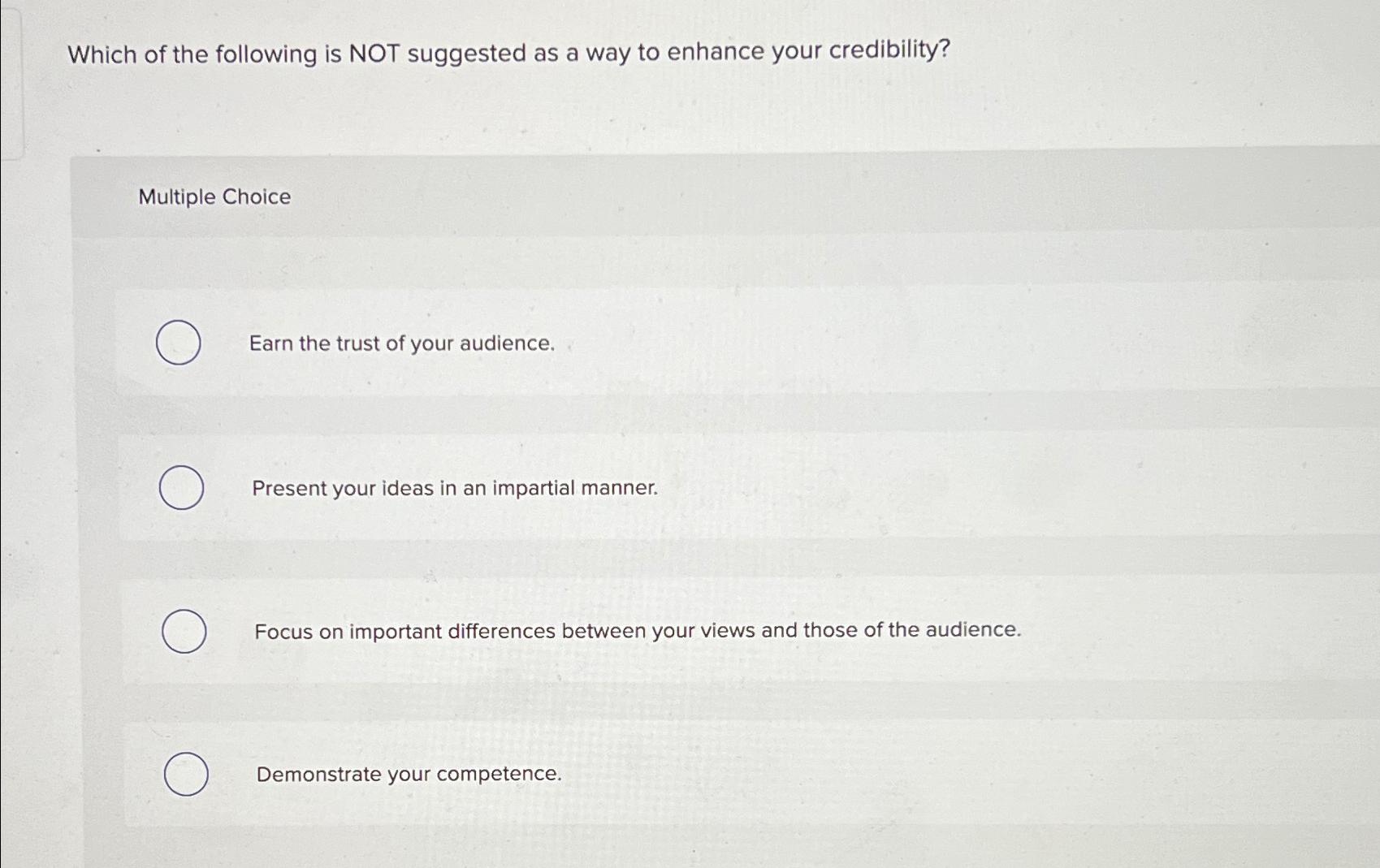 Solved Which of the following is NOT suggested as a way to | Chegg.com