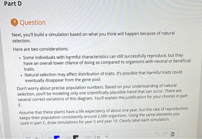 Question You will build a simulation of a population | Chegg.com
