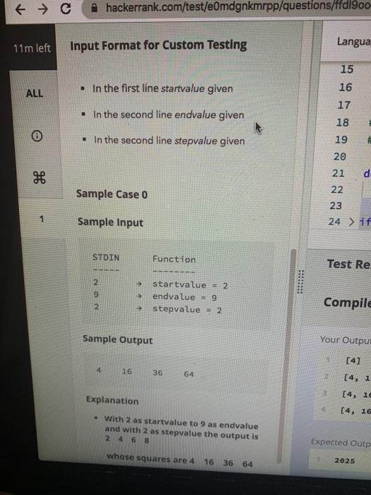 Solved Language: Python 3 15 1. Handson - Python - Range1 16 | Chegg.com