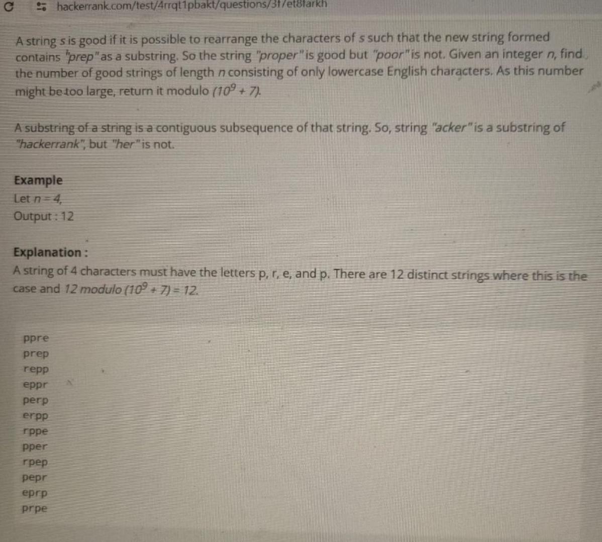 Solved A string s ﻿is good if it is possible to rearrange | Chegg.com