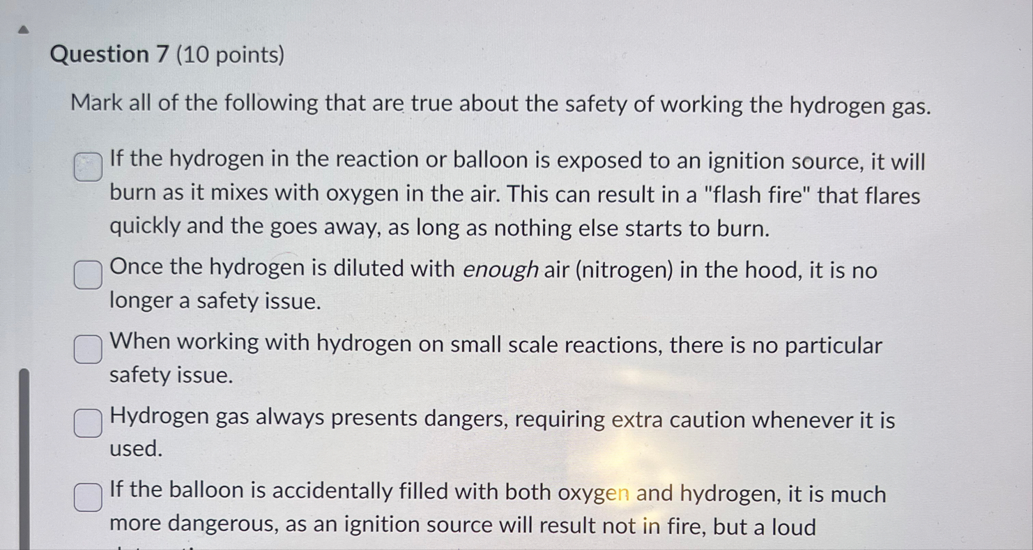 Solved Question 6 (10 ﻿points) ﻿SivedMark all of the | Chegg.com