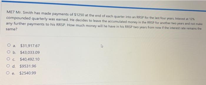 Solved ME3 An investment of $10,000 on January 1, 1960 grew | Chegg.com