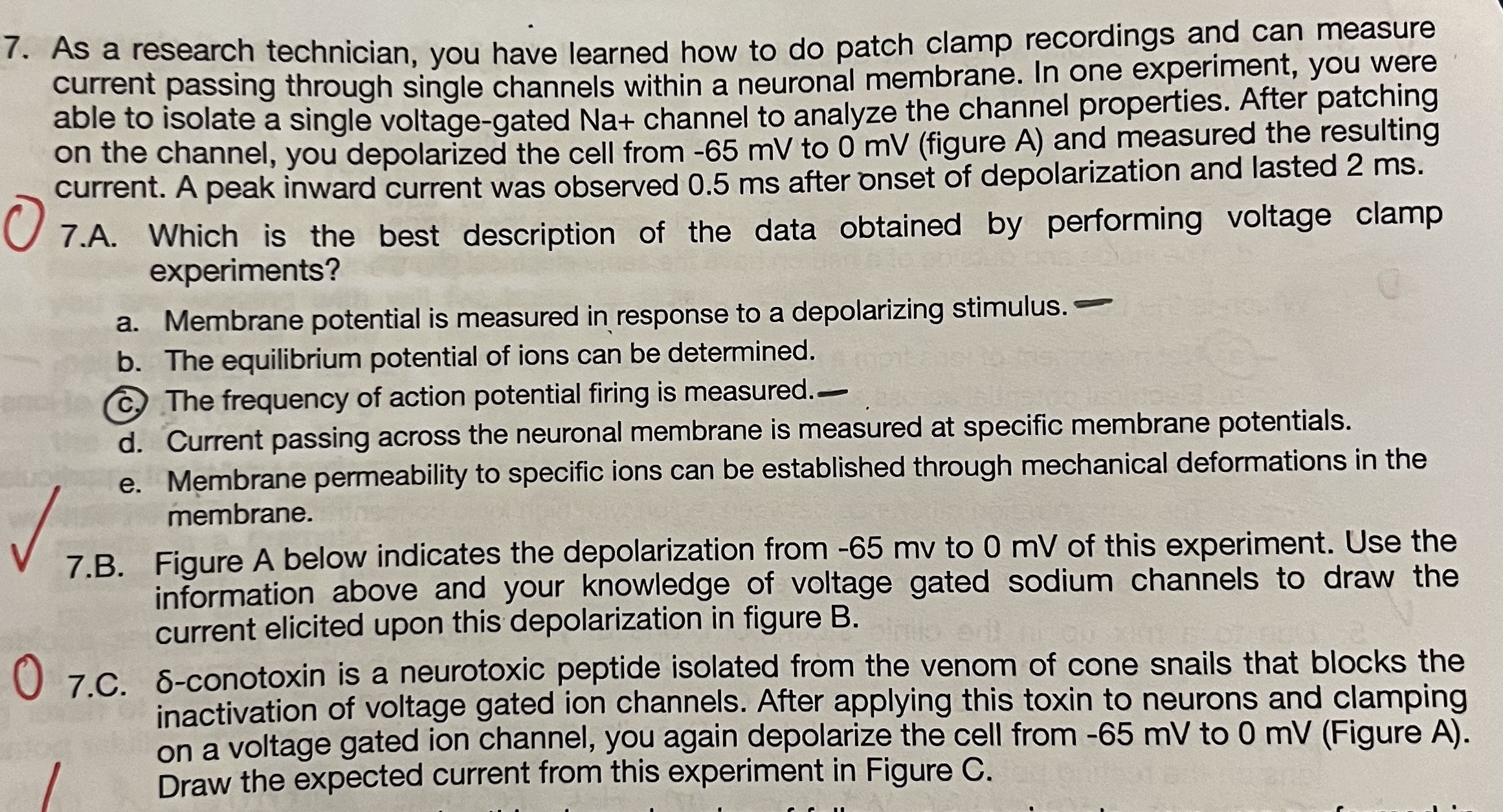 Please only answer 7A and draw answer for 7C. ﻿Add | Chegg.com