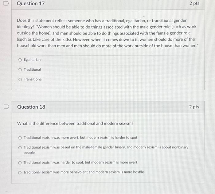 Solved Does this statement reflect someone who has a | Chegg.com