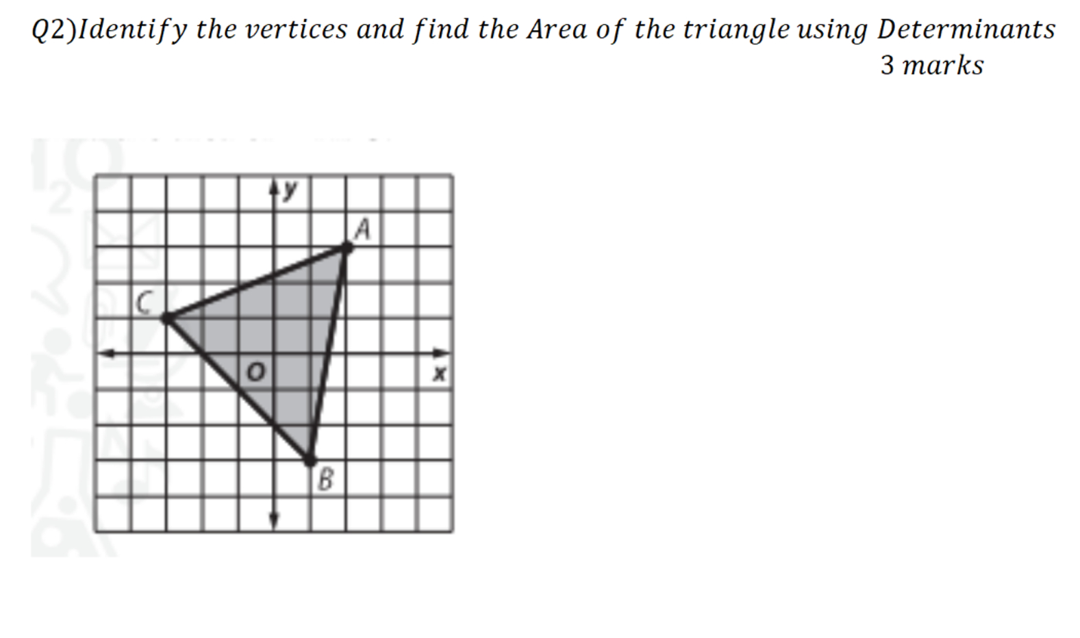 Solved Q2)Identify the vertices and find the Area of the | Chegg.com