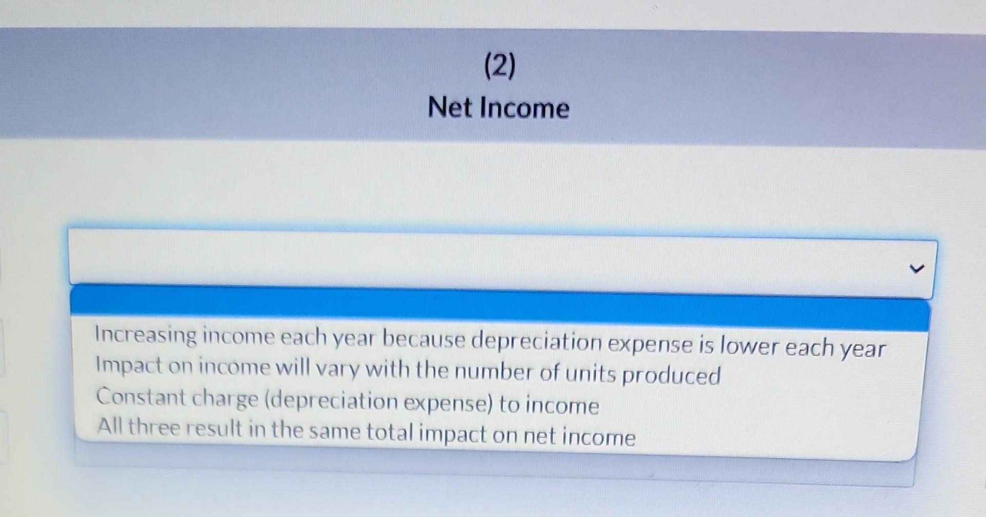 Solved contrast the effects of the three depreciation | Chegg.com Solved contrast the effects of the three depreciation | Chegg.com