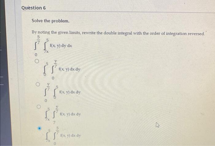 Solved By noting the given limits, rewrite the double | Chegg.com