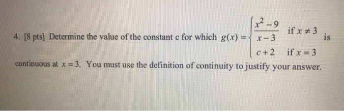Solved x #3 is 4. [8 pts] Determine the value of the | Chegg.com