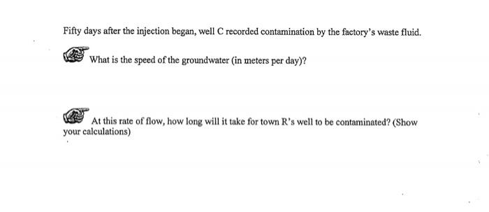 Solved Figure 1. Water table elevations (above sea level) | Chegg.com