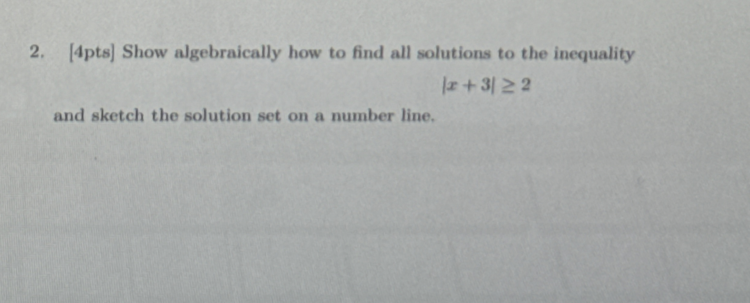 Solved [4pts] ﻿Show algebraically how to find all solutions | Chegg.com