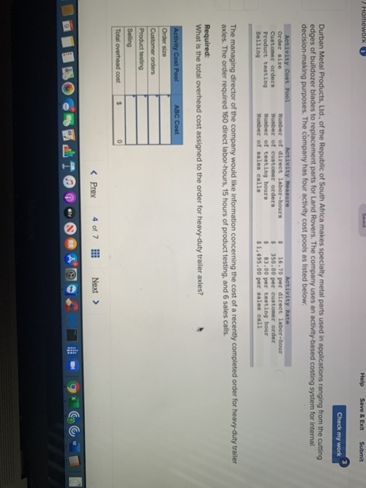 Solved > Homework Help Save & Exit Submit Check my work | Chegg.com