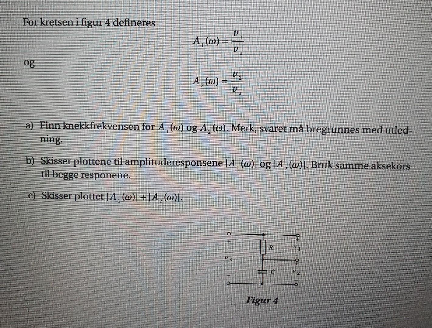 Solved a) find wc1 and wc2 (cut-off frequency) b) plot | Chegg.com