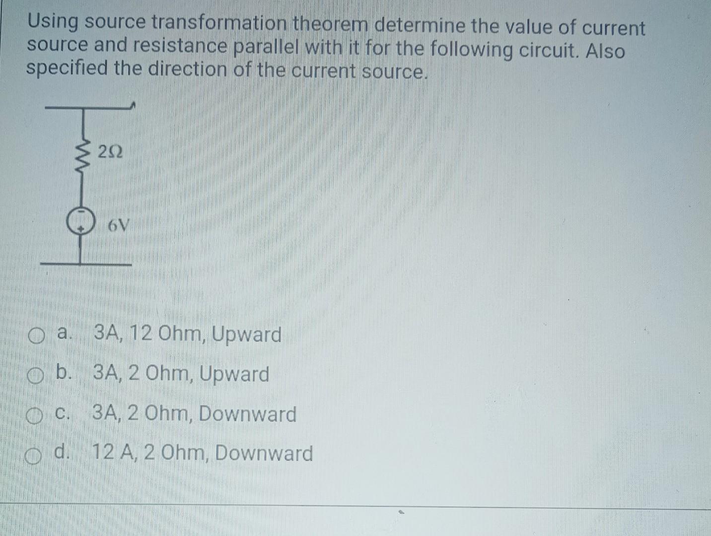 Solved Using Source Transformation Theorem Determine The