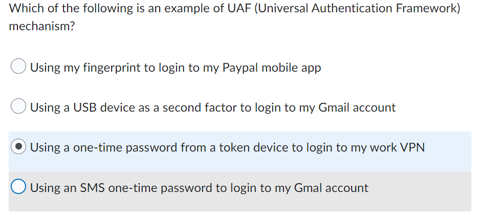Solved Which of the following is an example of UAF | Chegg.com
