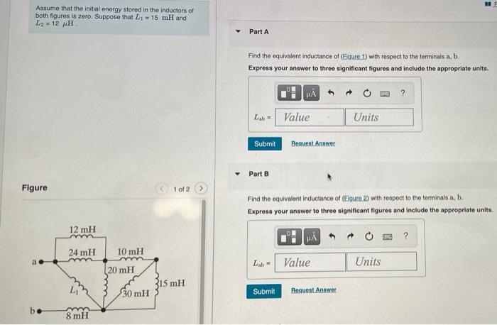Solved Assume that the initial energy stored in the | Chegg.com