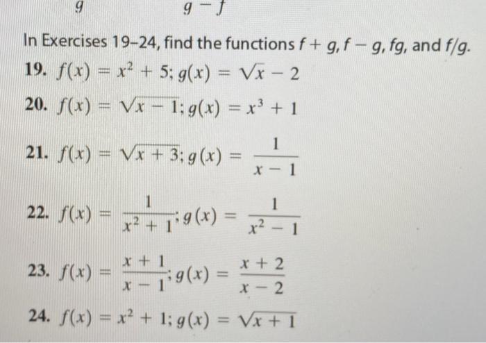 Solved In Exercises 1-8, let f(x)=x3+5,g(x)=x2−2, and | Chegg.com