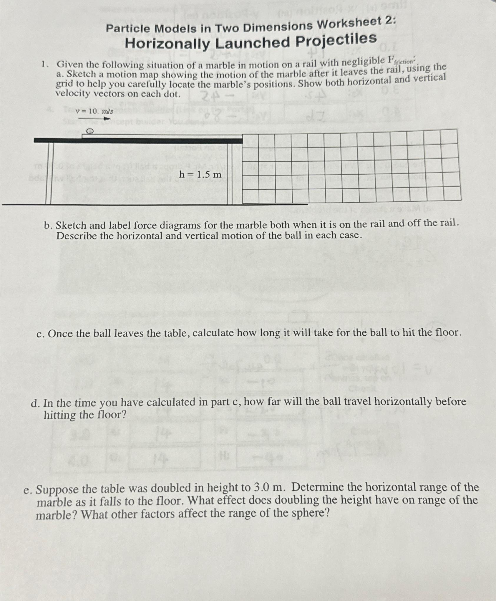 Solved Particle Models in Two Dimensions Worksheet 2: | Chegg.com