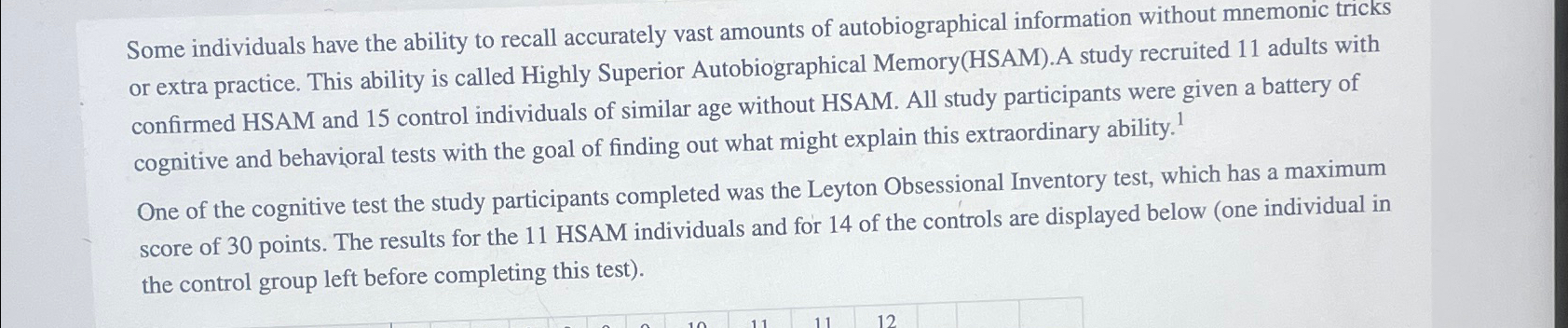 Solved Some individuals have the ability to recall | Chegg.com