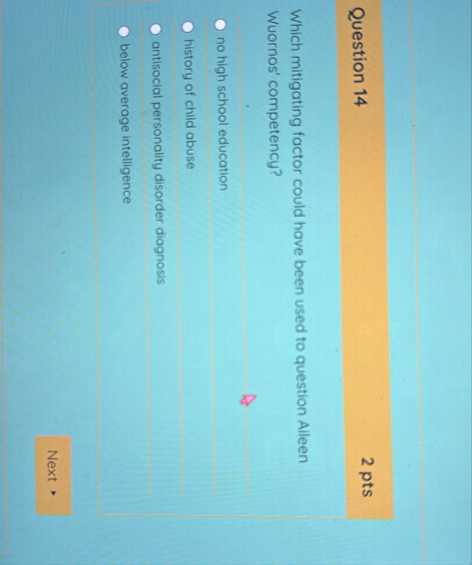 Solved Question 142 ﻿ptsWhich mitigating factor could have | Chegg.com