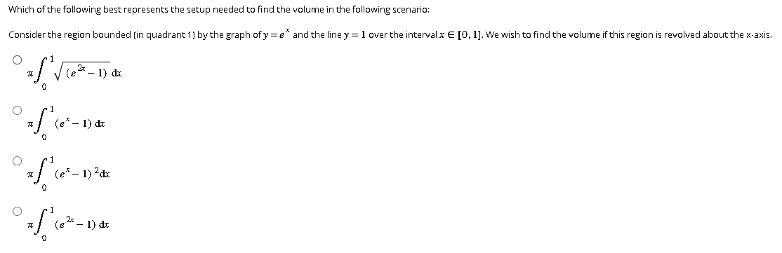 Solved Which of the following best represents the setup | Chegg.com