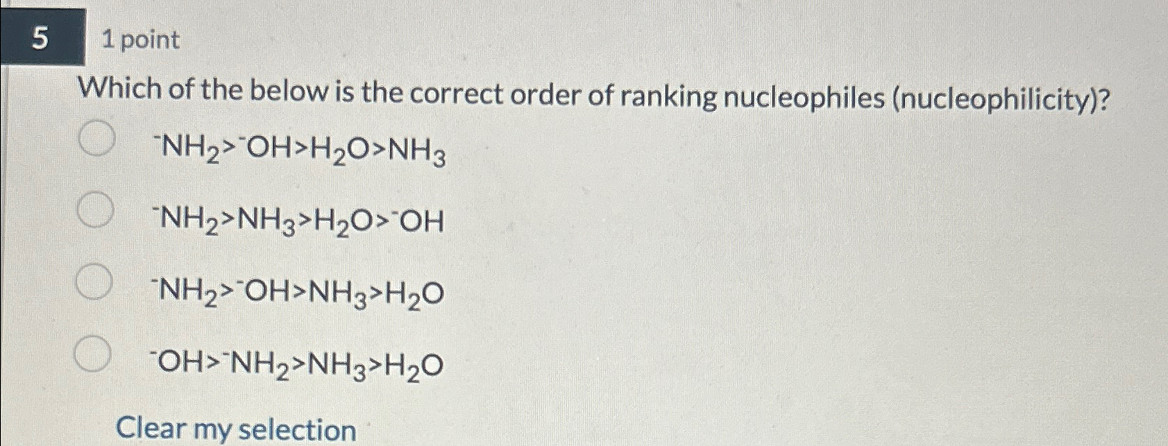 Solved 51 ﻿pointWhich of the below is the correct order of | Chegg.com