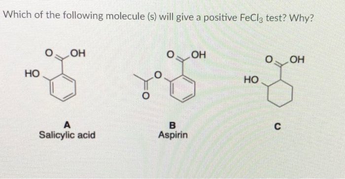 Solved Which of the following molecule (s) will give a | Chegg.com
