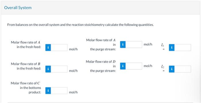 Solved Fresh feed consisting of equimolar amounts of species | Chegg.com