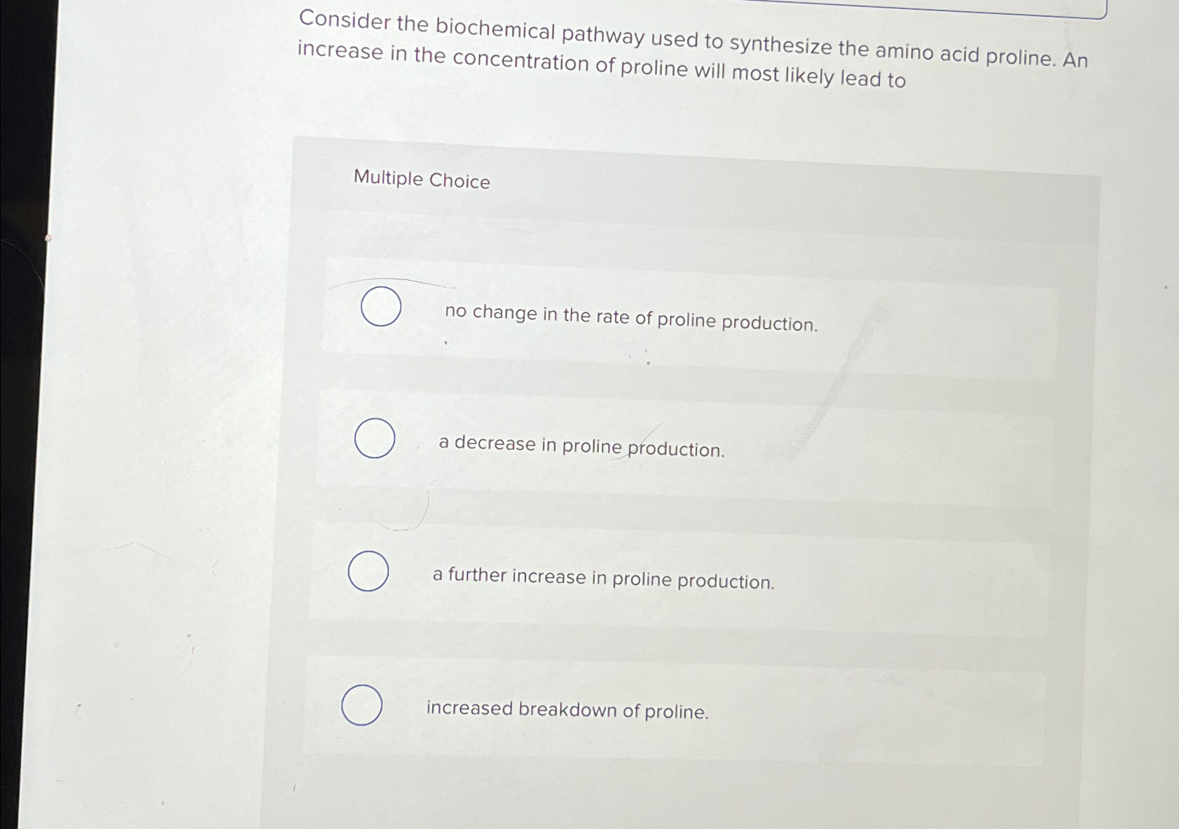Solved Consider the biochemical pathway used to synthesize | Chegg.com
