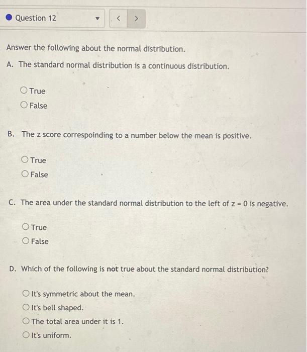 Solved Question 12 > Answer the following about the normal | Chegg.com