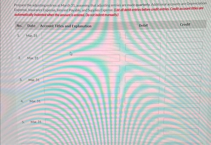 Solved Current Attempt in Progress The ledger of Blossom | Chegg.com