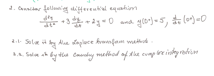 Solved Consider following differential equation | Chegg.com