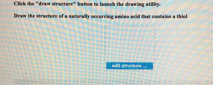 Solved Click the "draw structure" button to launch the | Chegg.com