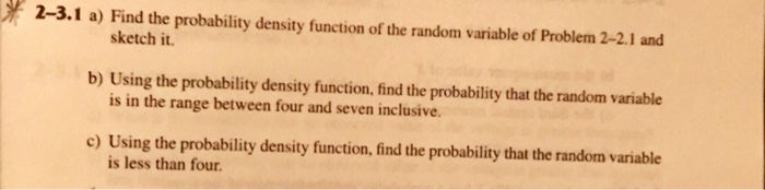 Solved Probabilistic Methods of Signal and System | Chegg.com