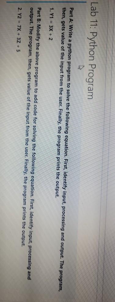 Solved Lab 11: Python Program Part A: Write a python program | Chegg.com