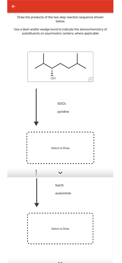 Solved Draw the products of the two step reaction sequence | Chegg.com