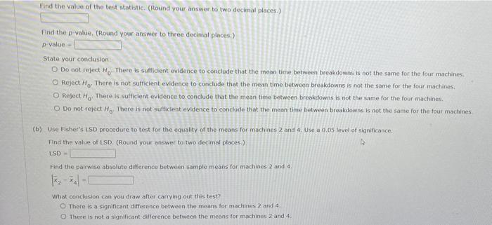 Solved Machine 1 Machine 2 Machine 3 Machine 4 6.4 8.6 10.9 | Chegg.com