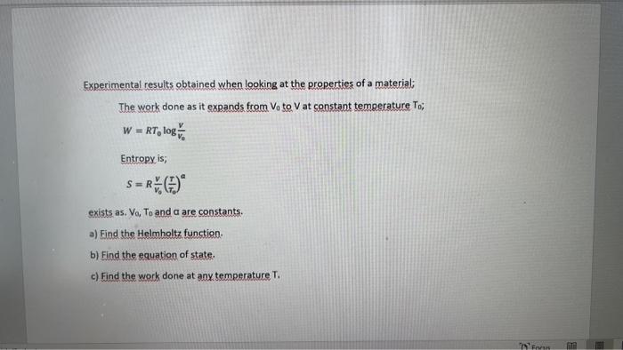 Solved Experimental results obtained when looking at the | Chegg.com