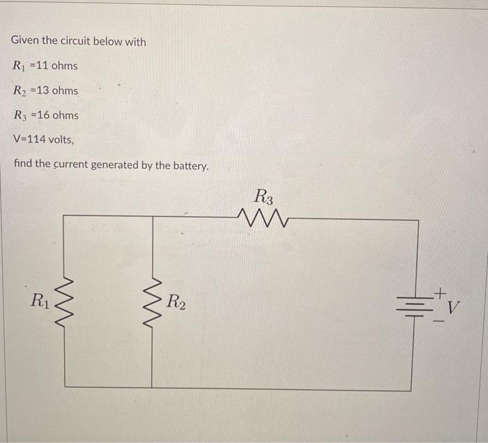 Solved Given the circuit below with Ri=11 ohms R2 =13 ohms | Chegg.com