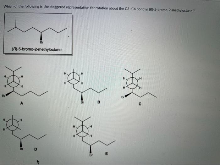 Solved Which of the following is the staggered | Chegg.com