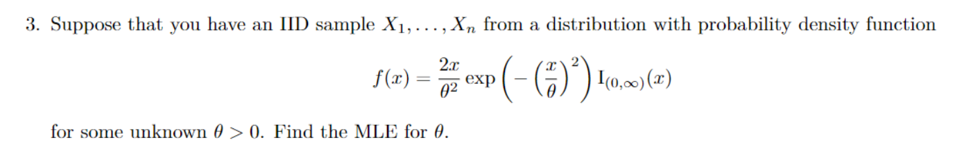 Solved Let x1,dots,xn∼iid ﻿Bernoulli (rr+1) ﻿for some | Chegg.com