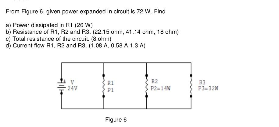 Solved Exercise 1 From Figure 6, given power expanded in | Chegg.com